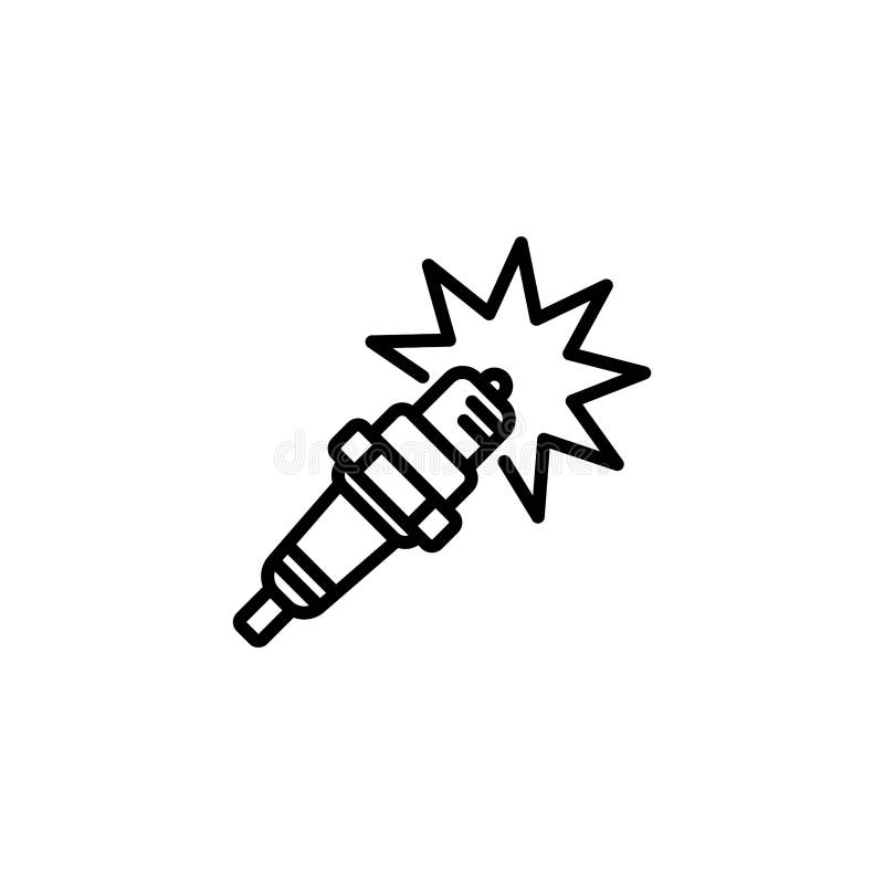Spark Plug Icon Vector Design Template Stock Vector - Illustration of ...