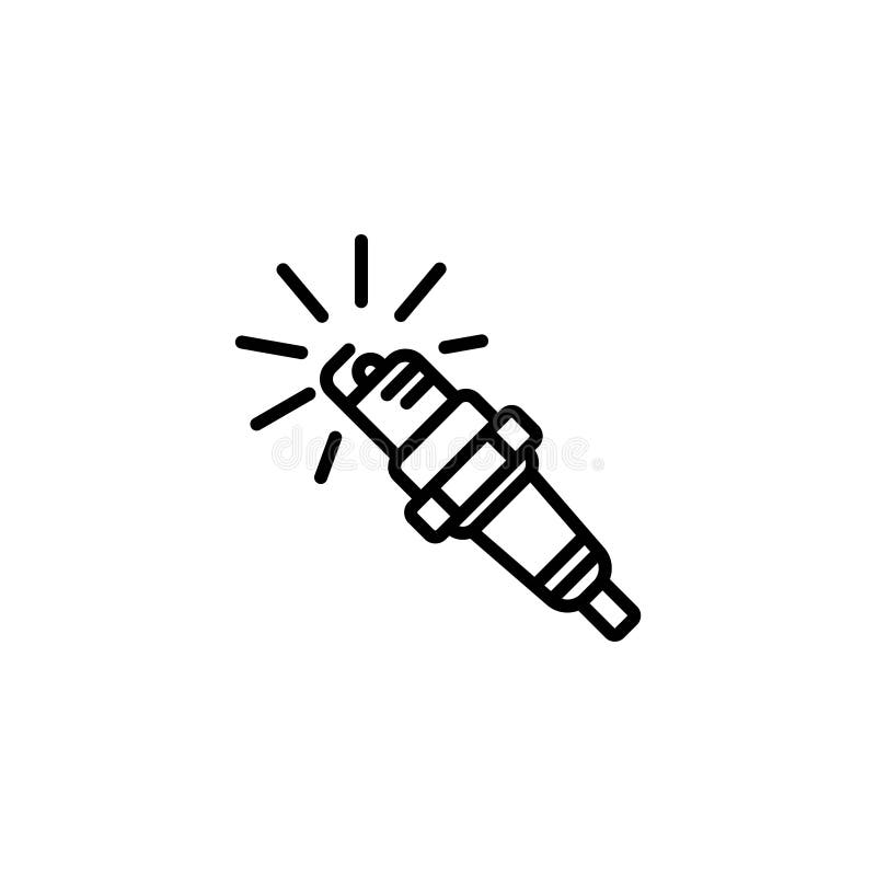 Spark Plug Icon Vector Design Template Stock Vector - Illustration of ...