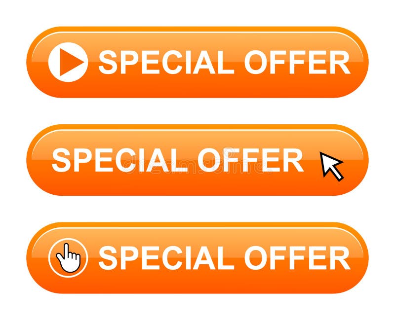 Special offer button stock vector. Illustration of color - 120420711