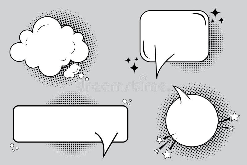 Gray Bubbles Question Marks. Interrogative Messages. Question in Speech ...