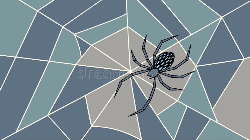 Spider Web Abstract Pattern, Geometric Insect Vector Art, Vector Design ...