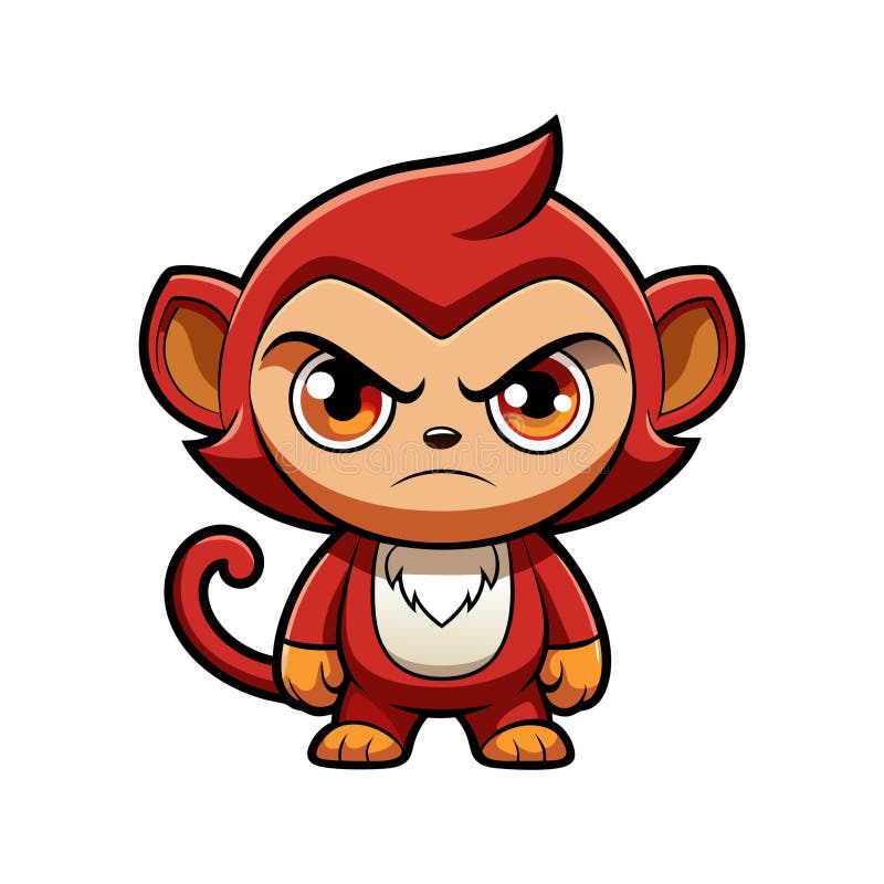 Sprightly Monkey Presenting a Story Stock Vector - Illustration of ...