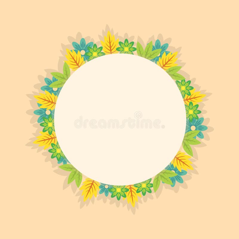 Vector Illustration of Spring Flower Frame Stock Vector - Illustration ...