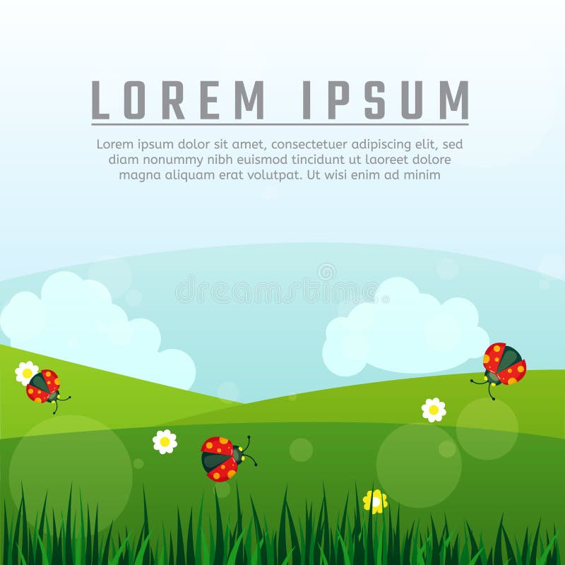 Spring Garden vector stock vector. Illustration of green - 147954787