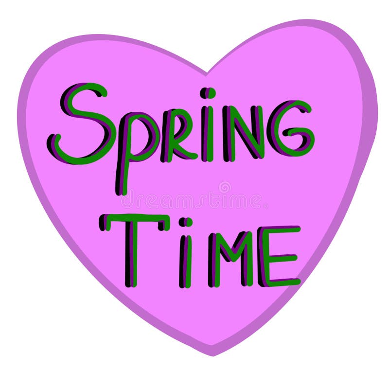 Spring Time Words Illustration Stock Illustrations – 325 Spring Time ...