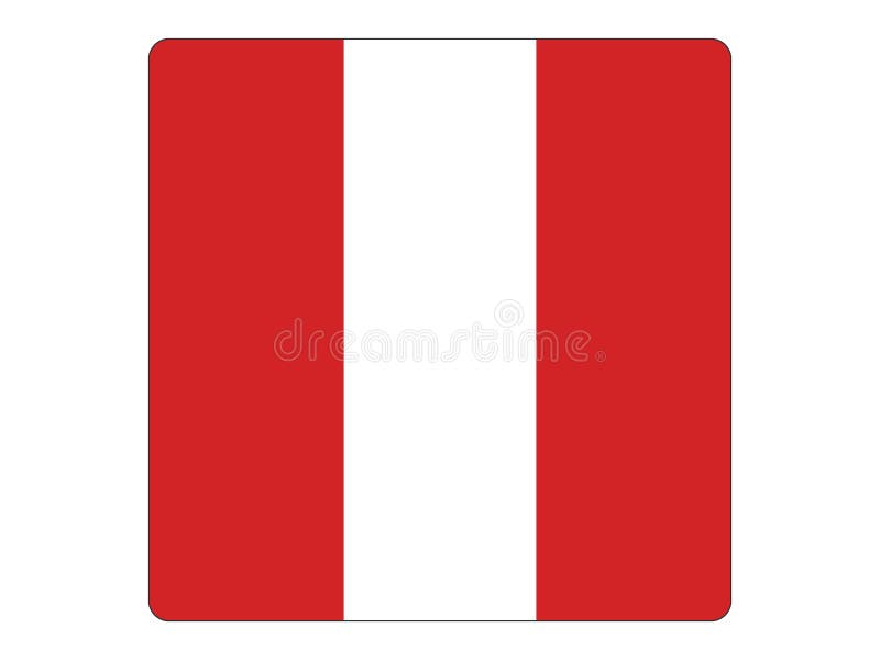 Square Flag of Peru stock vector. Illustration of guinea - 134371328