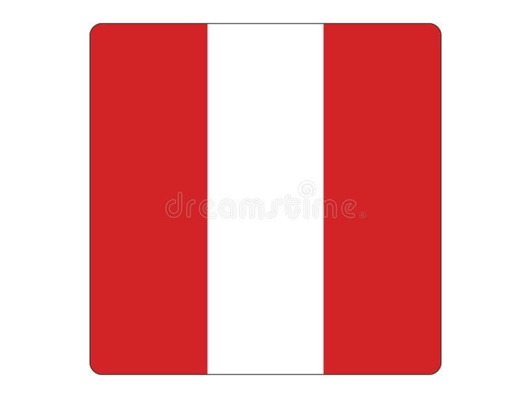 Square Flag of Peru stock vector. Illustration of guinea - 134371328