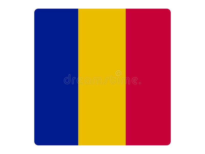 Square Flag of Romania stock vector. Illustration of greece - 131008392