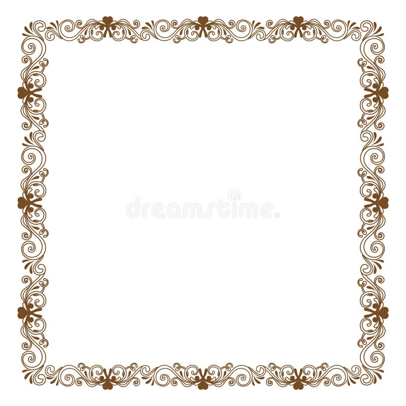 Elegant Silhouette Heart Scroll Vector Illustration Stock Illustrations ...