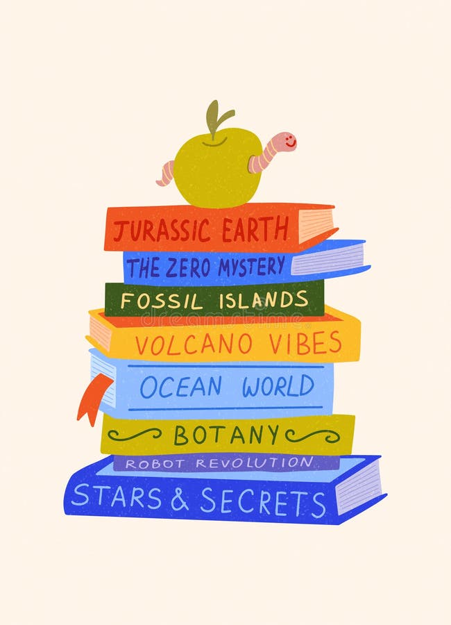 Books Apple Worm Stock Illustrations – 85 Books Apple Worm Stock ...