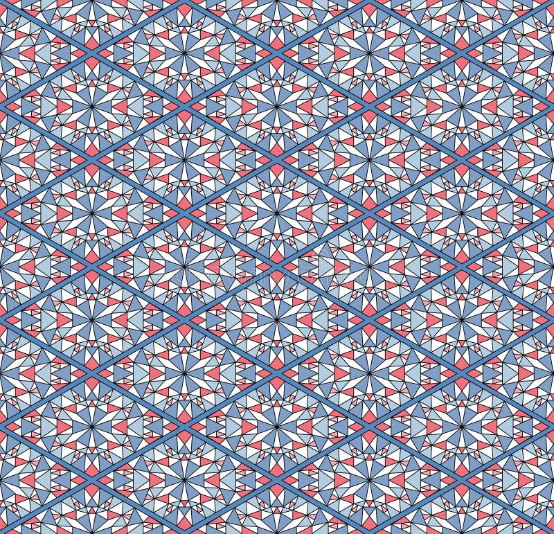 Vector Illustration of Stained-glass Window Ornamental Eastern Colorful ...