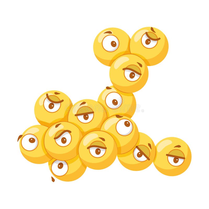 Vector Illustration of a Staphylococcus Aureus Bacteria in Cartoon ...