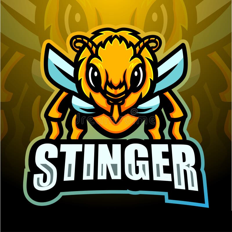 Stinger Mascot Esport Logo Design Stock Vector - Illustration of angry ...