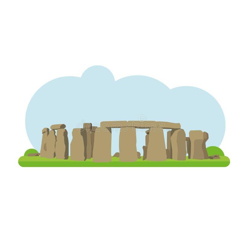 Vector Illustration of Stonehenge Stock Vector - Illustration of ...