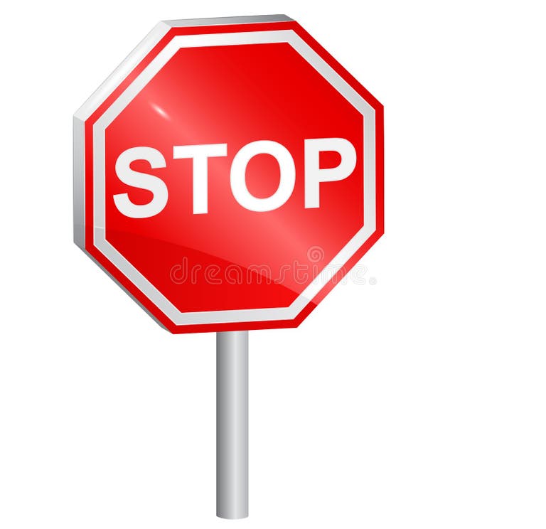 Stop Sign Pole Stock Illustrations – 5,291 Stop Sign Pole Stock ...