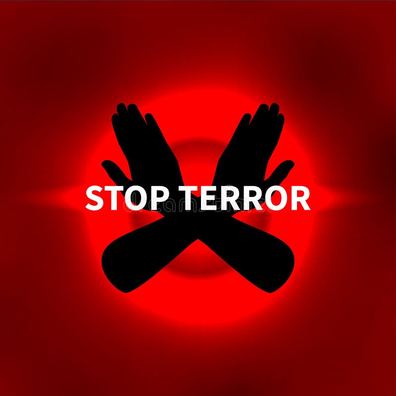 Stop Terrorism Poster Stock Illustrations – 222 Stop Terrorism Poster ...