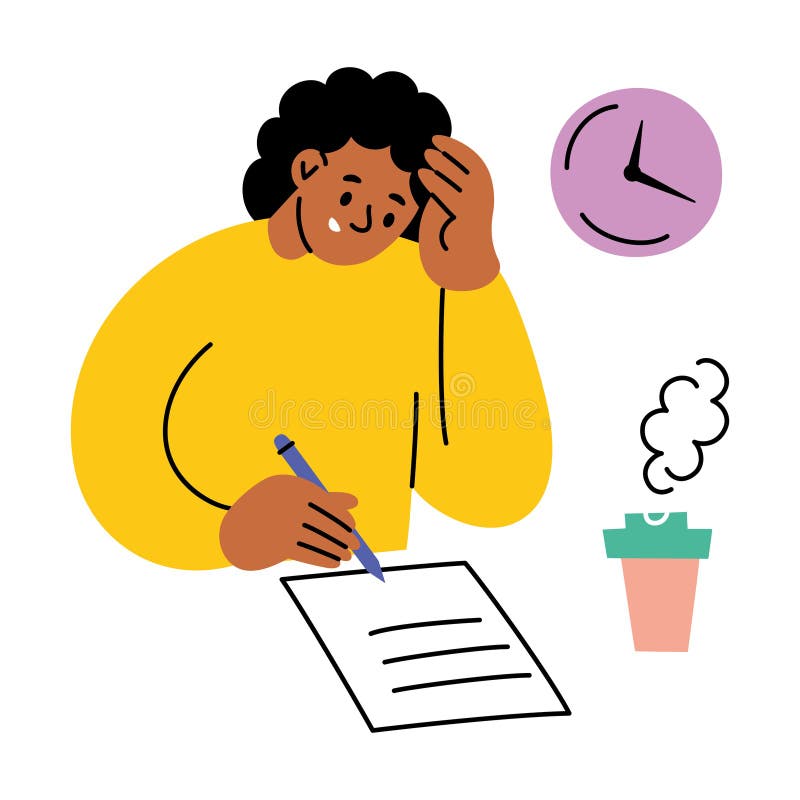 Exam Concentration Stock Illustrations – 913 Exam Concentration Stock ...