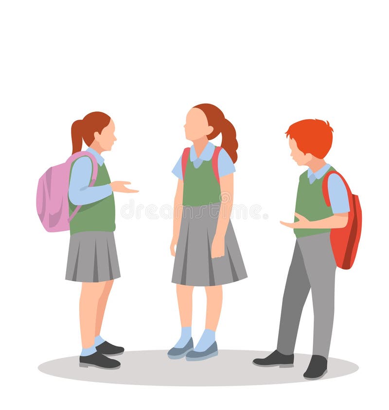 Students in Different Postures Stock Vector - Illustration of family ...