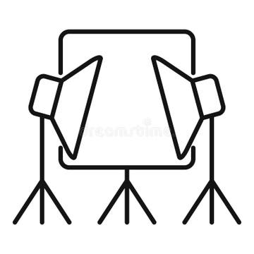 Film Light Stand Line Drawing Stock Illustrations – 34 Film Light Stand ...