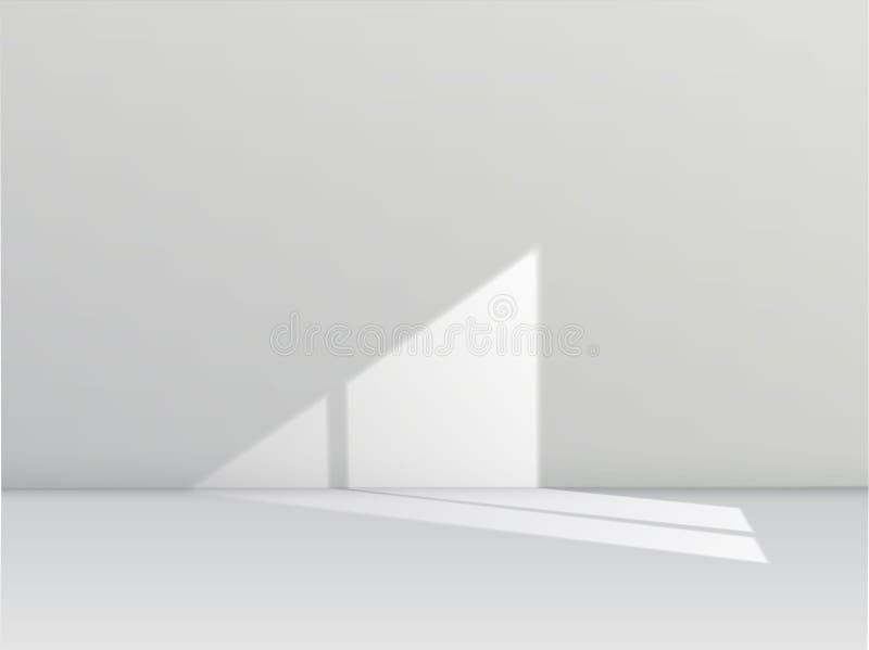 Vector Illustration of Studio Room with Window Shadow, Sunlight Effect ...