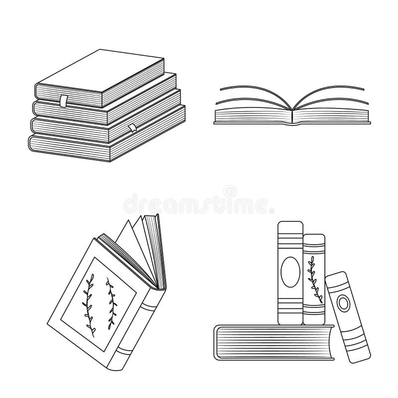 Vector Design of Study and Literature Symbol. Set of Study and Source ...