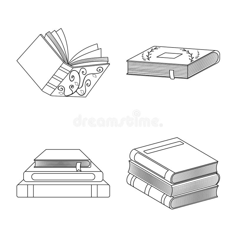 Vector Illustration of Study and Literature Symbol. Collection of Study ...