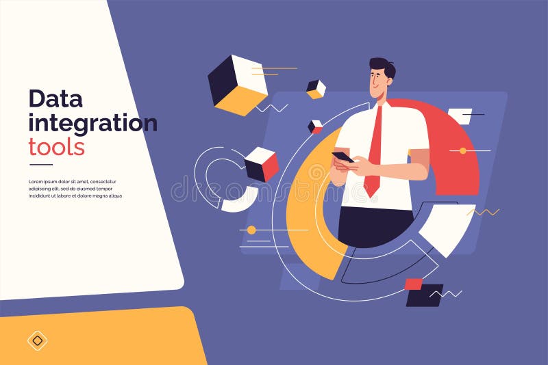 Vector Illustration on the Subject of Data Gathering, Business ...