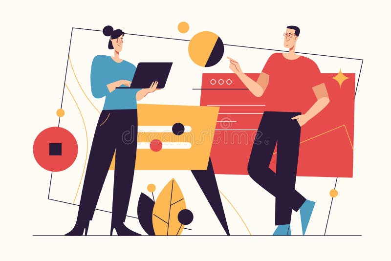 Vector Illustration on the Subject of Data Gathering, Business ...