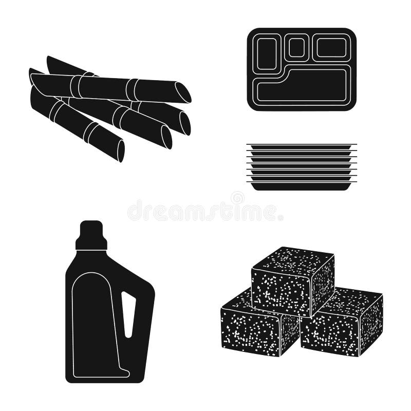 Vector Illustration of Sucrose and Technology Sign. Collection of ...