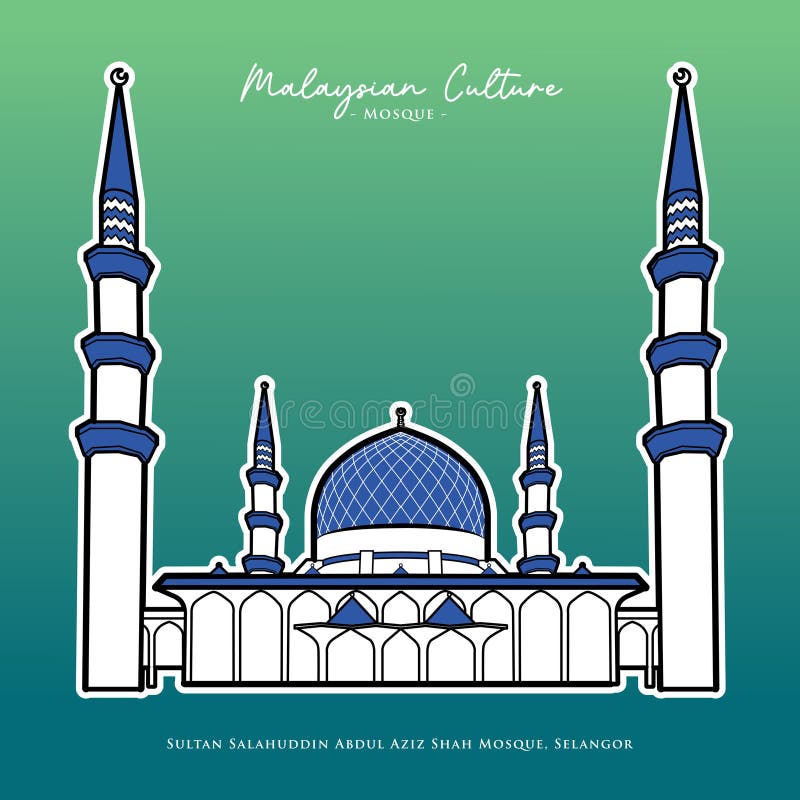 Salahuddin Abdul Aziz Shah Mosque Stock Illustrations – 17 Salahuddin ...