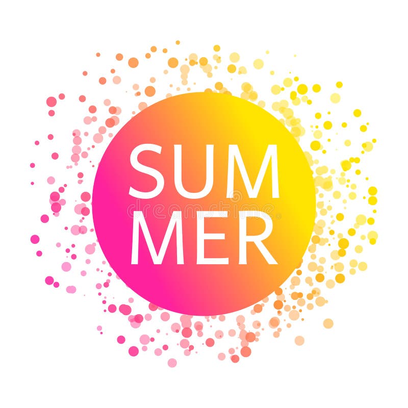 Summer Card with Celebration Confetti Pattern Stock Vector ...