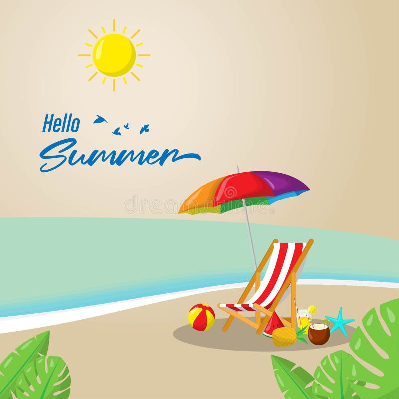 Illustration of Summertime Environment Global Earth Travel Holiday ...