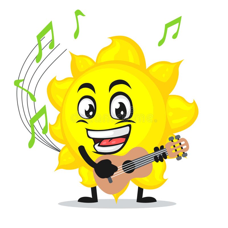Vector Illustration of Sun Mascot or Character Stock Vector ...