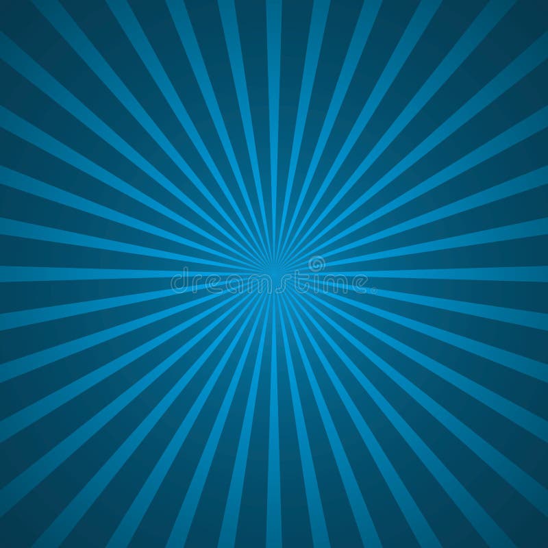 Vector Illustration, Sunbeam, Rays in Blue. Stock Vector - Illustration ...