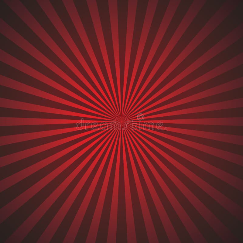 Vector Illustration, Sunbeam, Rays in Red and Black. Stock Vector ...