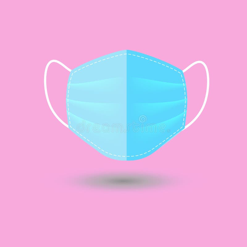 Vector Illustration of Surgical Face Mask Stock Vector - Illustration ...