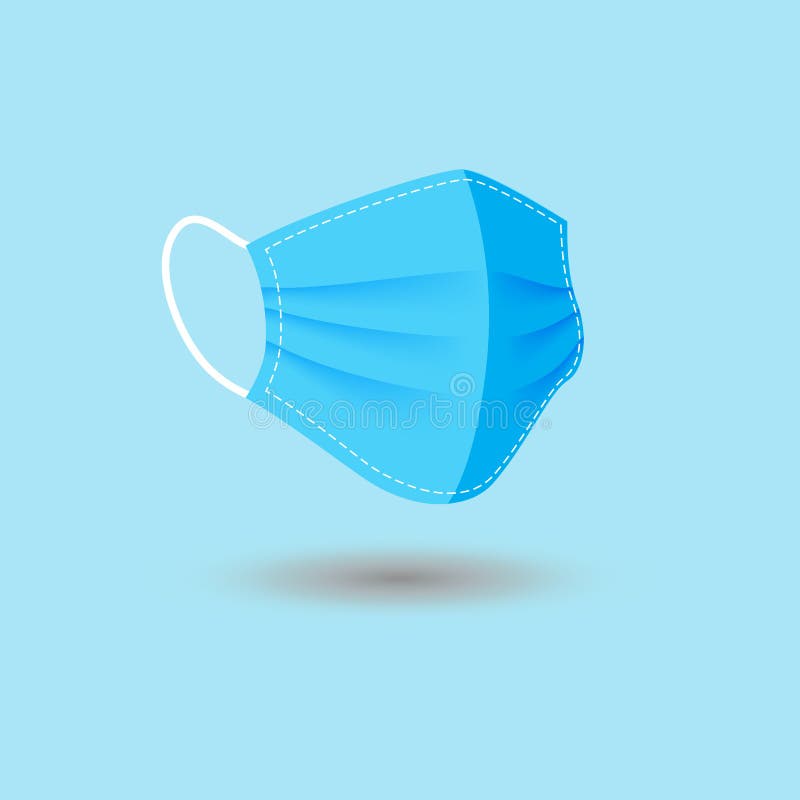 Vector Illustration of Surgical Face Mask Stock Vector - Illustration ...