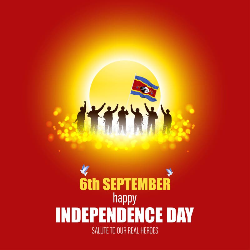 Vector Illustration for Swaziland Independence Day Also Called Somhlolo ...