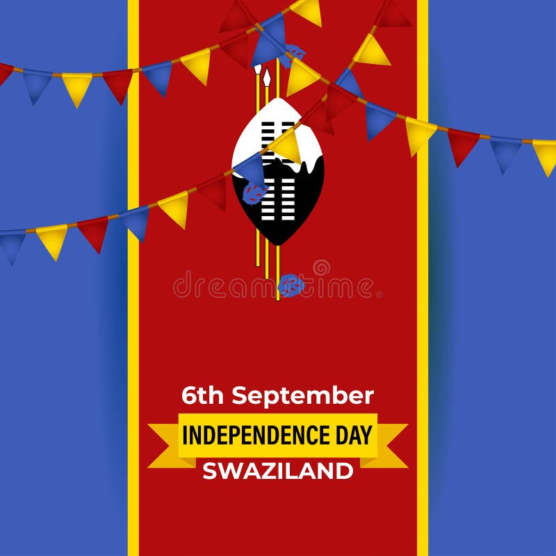 Vector Illustration for Swaziland Independence Day Also Called Somhlolo ...