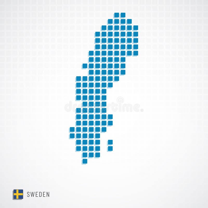 Sweden map and flag icon stock vector. Illustration of isolated - 113802660