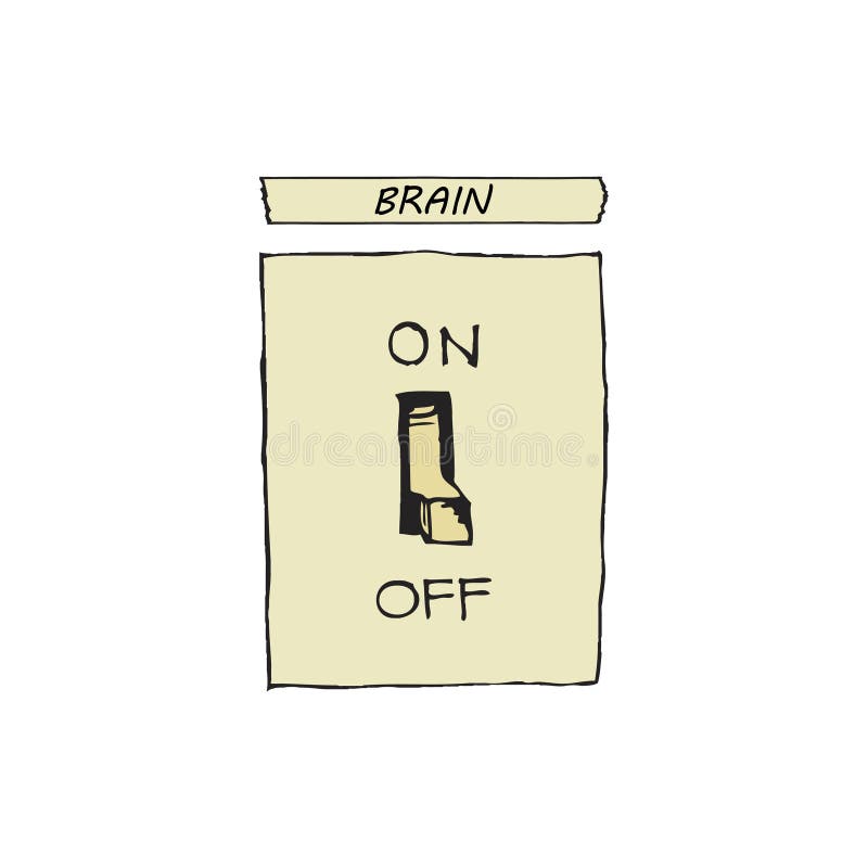 Brain Off Switch Stock Illustrations – 197 Brain Off Switch Stock ...
