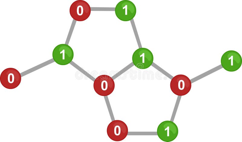 Vector Illustration Symbol Nano Technology Concept Stock Vector ...