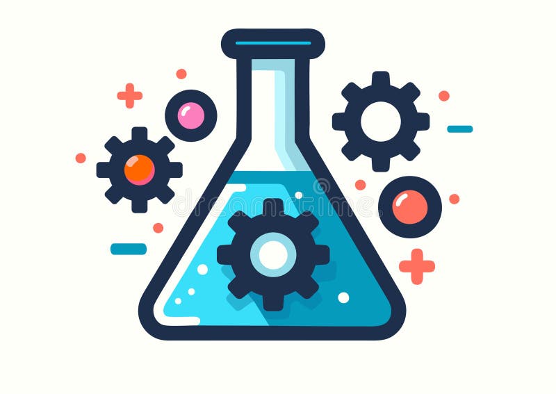 Vector Illustration Symbolizing Applied Science Stock Vector ...