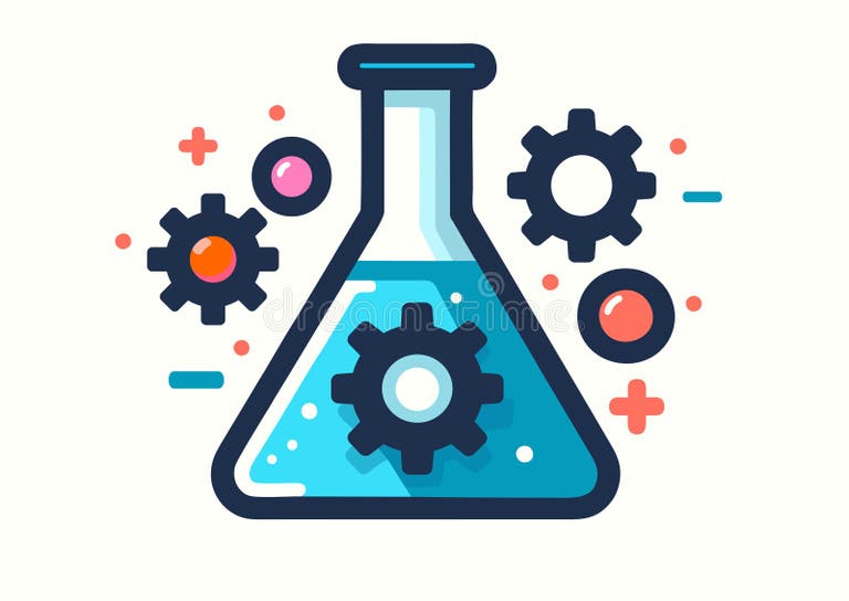 Vector Illustration Symbolizing Applied Science Stock Vector ...