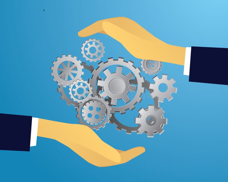 System Maintenance Concept stock vector. Illustration of collaboration ...