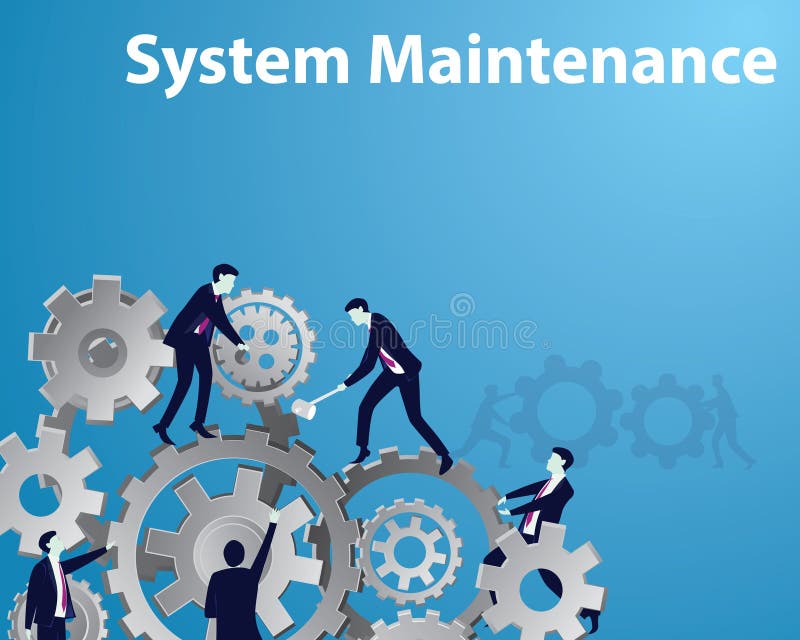 System Maintenance Concept stock vector. Illustration of engineering ...