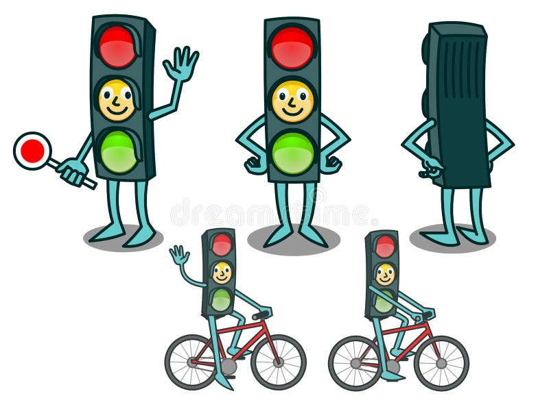 Cartoon Traffic Light Stock Illustrations – 12,609 Cartoon Traffic ...