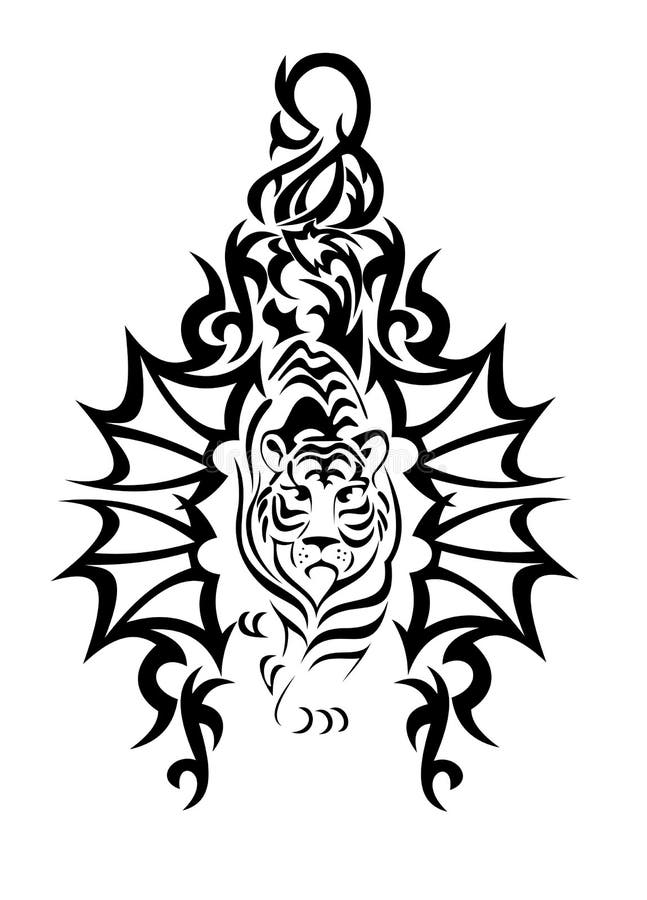 Scorpio Tattoo. Vector Illustration Stock Vector - Illustration of ...