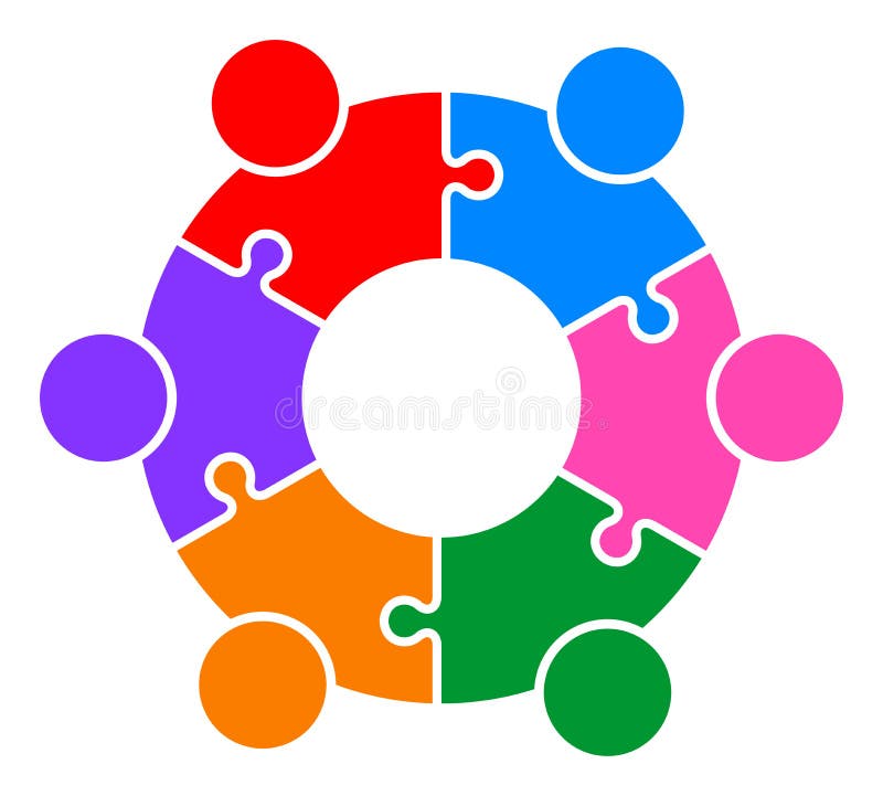 Teamwork Puzzle Logo