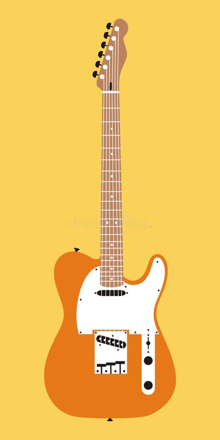 Telecaster guitar stock vector. Illustration of cello - 214477007